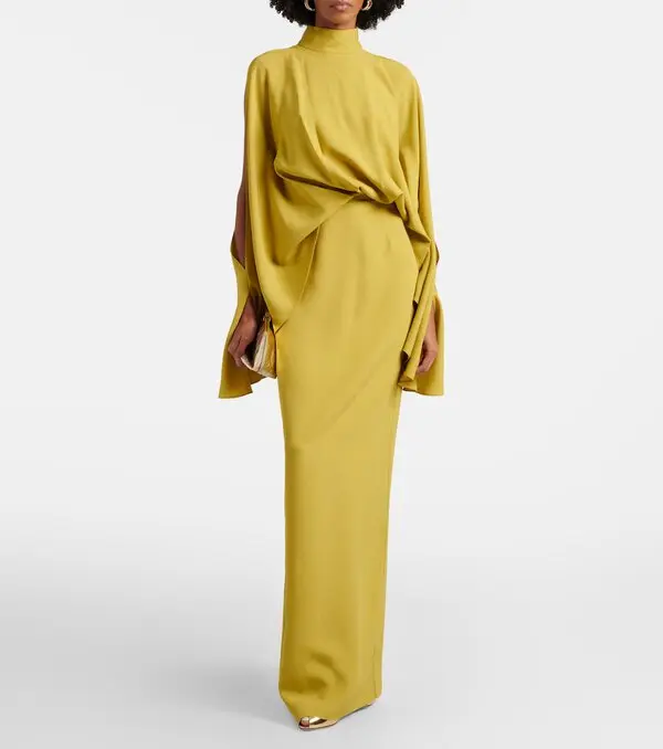 TALLER MARMO Bacall Draped Gown - Green