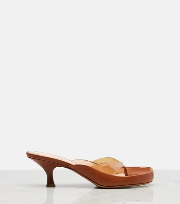 Chloé Junie Thong Sandals - Brown