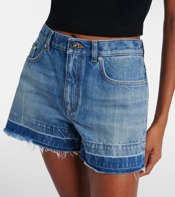 Givenchy Mid-rise Denim Shorts