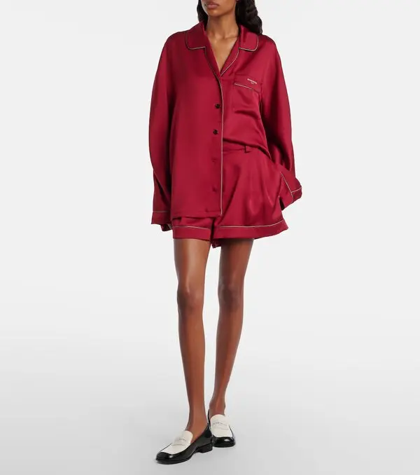 Givenchy Silk Satin Shorts