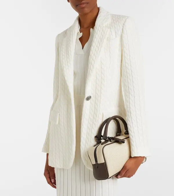 Brunello Cucinelli Cable-knit Cotton Blazer