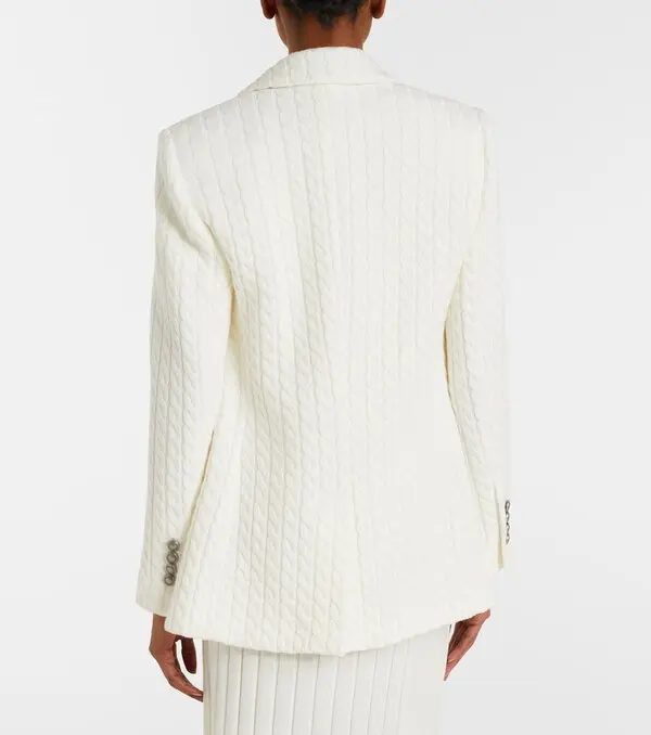 Brunello Cucinelli Cable-knit Cotton Blazer