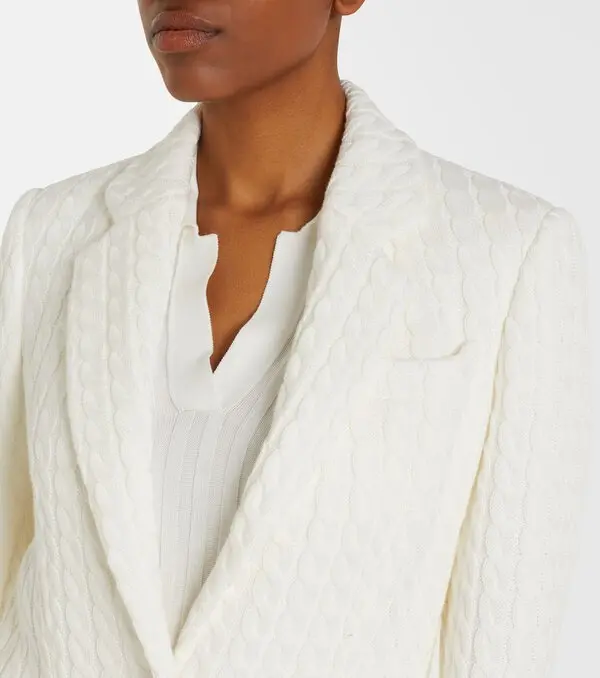 Brunello Cucinelli Cable-knit Cotton Blazer
