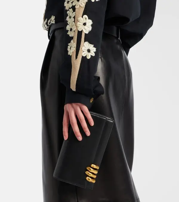 Khaite Hand Leather Clutch