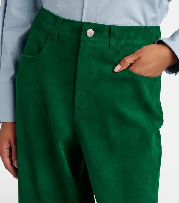 Stouls Mytheo Wide-leg Suede Pants
