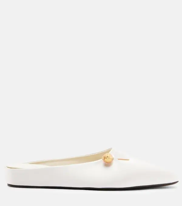 HERBERT LEVINE Sleep On It Mules - White