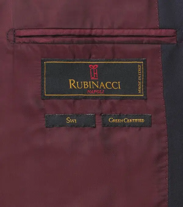 Rubinacci Single-breasted Virgin Wool Blazer - Blue
