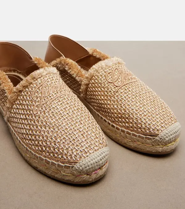 JIMMY CHOO Avi Woven Espadrilles