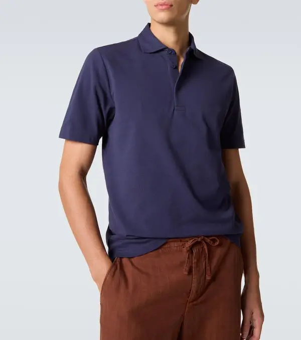 Frescobol Carioca Luca Cotton Pique Polo Shirt