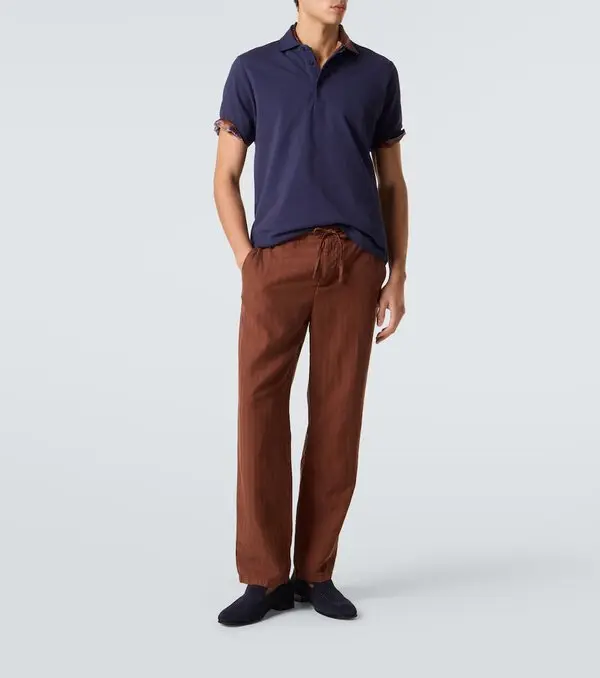 Frescobol Carioca Luca Cotton Pique Polo Shirt