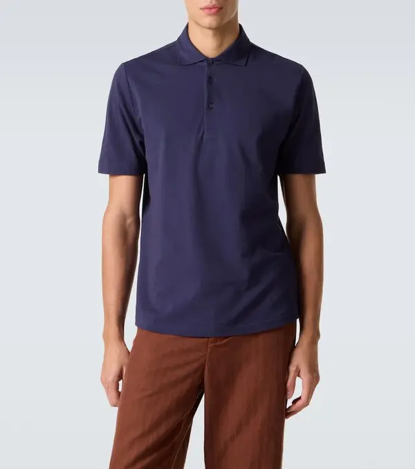 Frescobol Carioca Luca Cotton Pique Polo Shirt