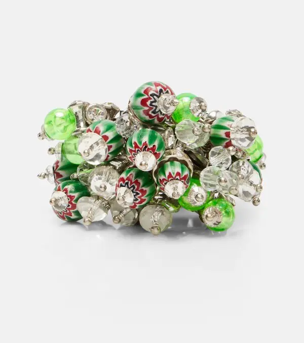 Dries Van Noten Crystal-embellished Ring - Silver