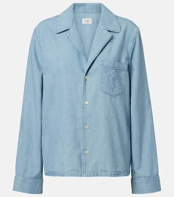 Saint Laurent Cassandre Denim Shirt