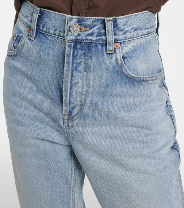 Saint Laurent 90s Cropped Slim Jeans - Blue