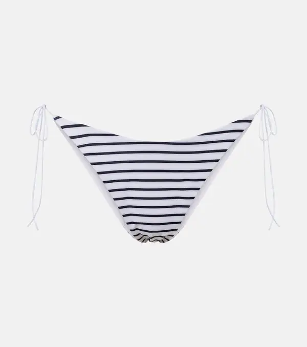 Jade Swim Nyra Striped Bikini Bottom - White