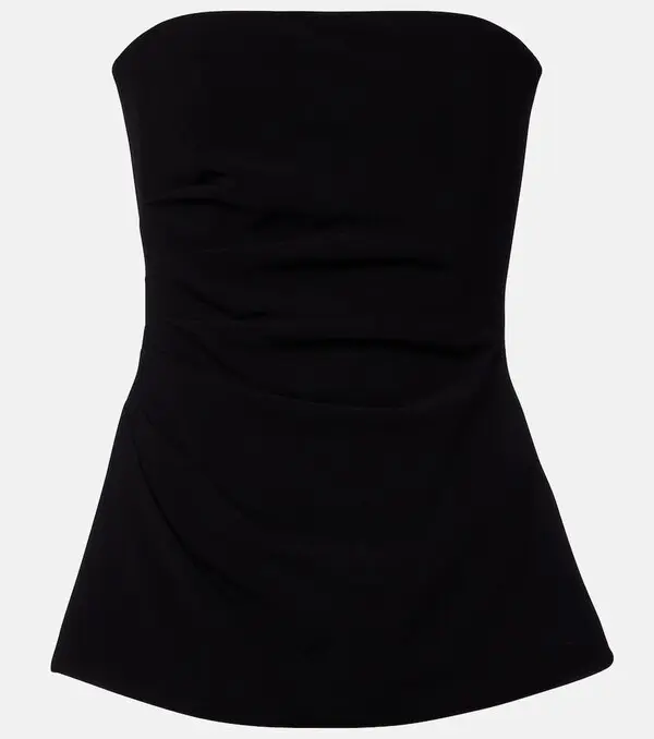 Proenza Schouler Damae Crêpe Top - Black