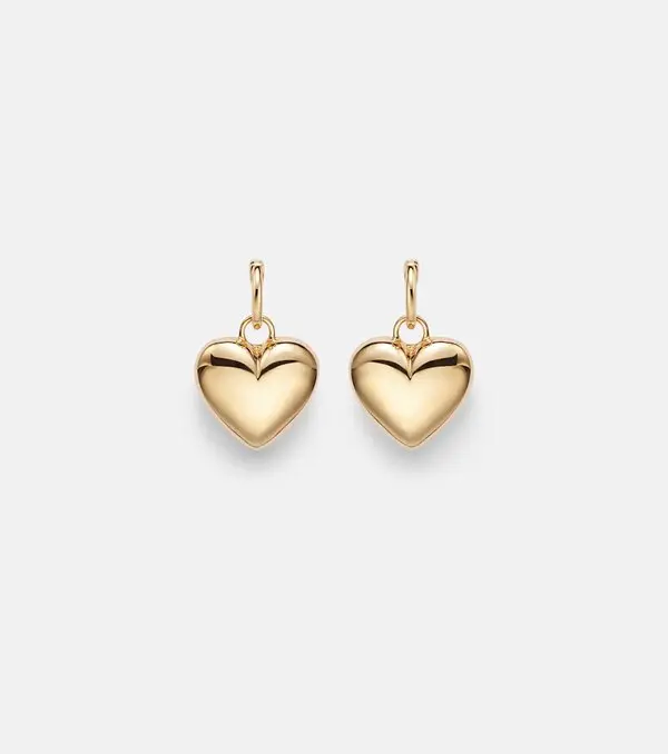 ROXANNE FIRST Puffy Heart 14kt Drop Earrings