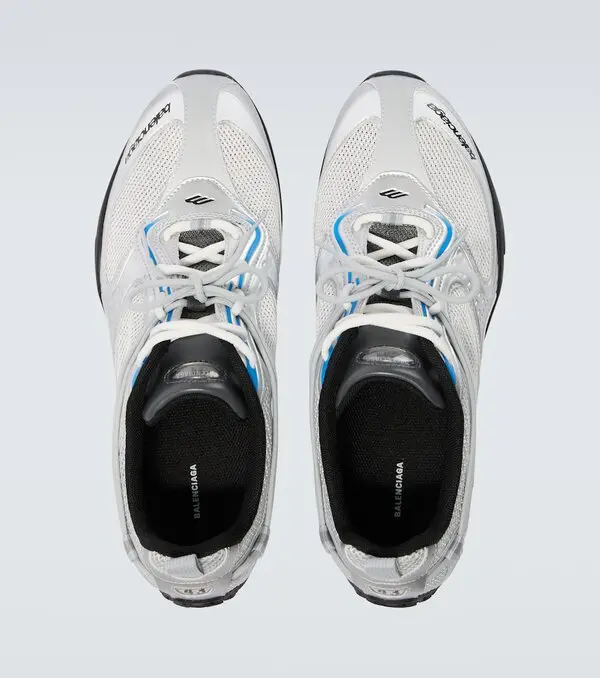 Balenciaga Radar Gradient Lines Sneakers - Silver