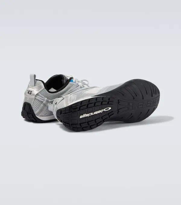 Balenciaga Radar Gradient Lines Sneakers - Silver