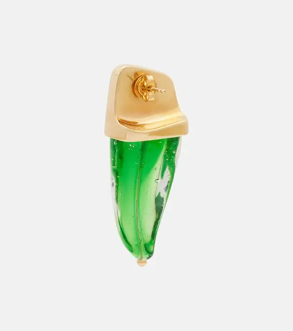 Bottega Veneta Prisma Glass Earrings - Gold