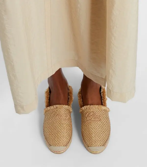 JIMMY CHOO Avi Woven Espadrilles
