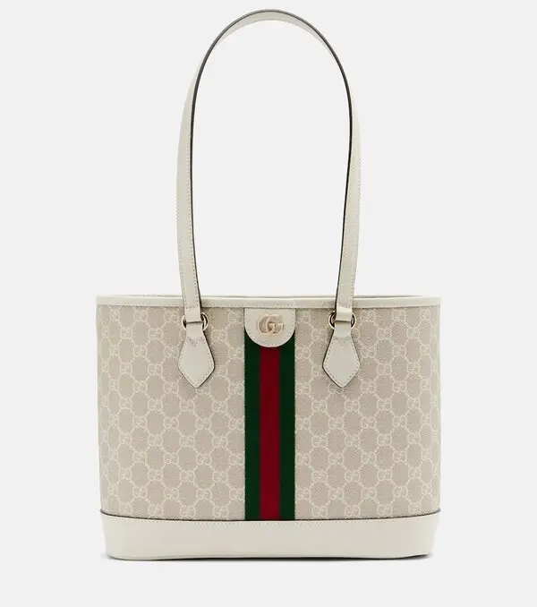 Gucci Ophidia Gg Medium Tote Bag - White