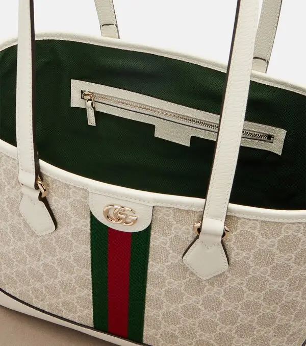 Gucci Ophidia Gg Medium Tote Bag - White