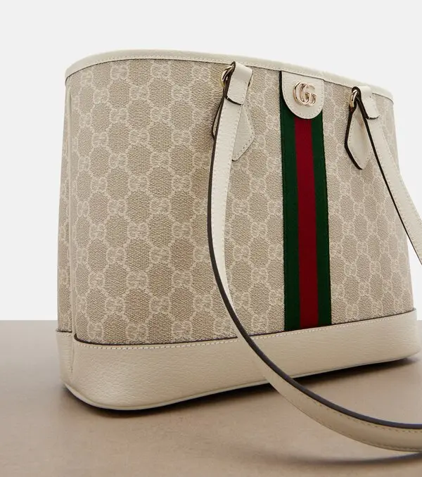 Gucci Ophidia Gg Medium Tote Bag - White