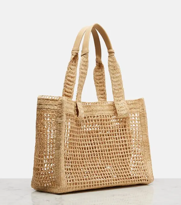 Chloé East-west Raffia Tote Bag