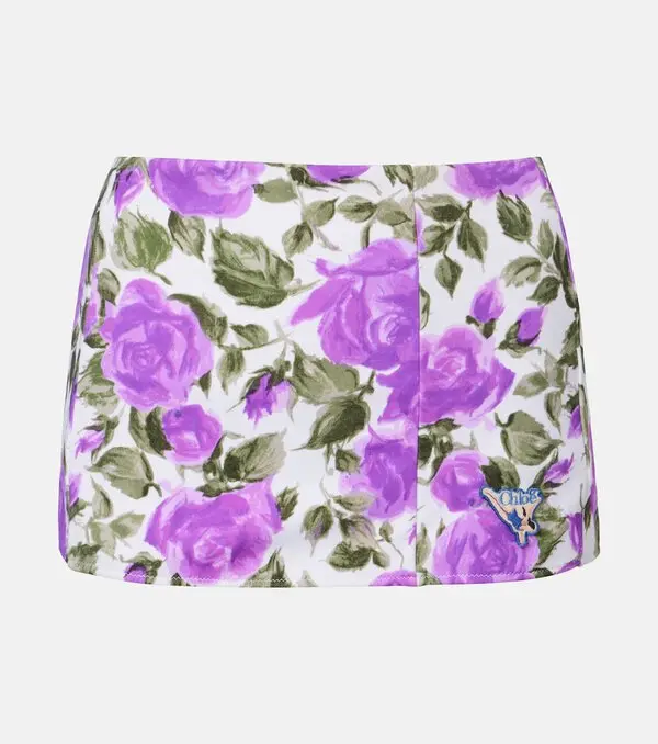 Chloé Floral Bikini Bottoms - Purple