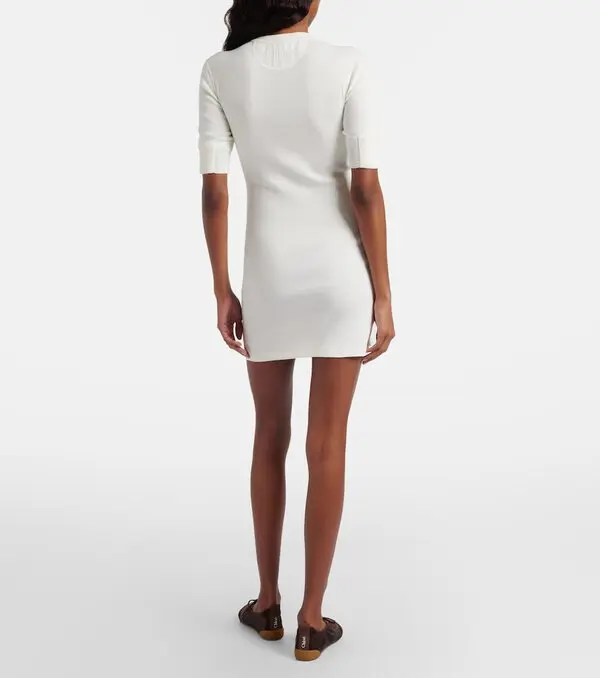 Chloé Cotton Jersey Shirt Dress - White