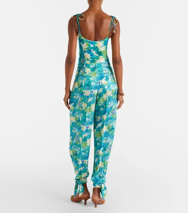 Chloé Floral Silk Balloon Pants - Multicoloured