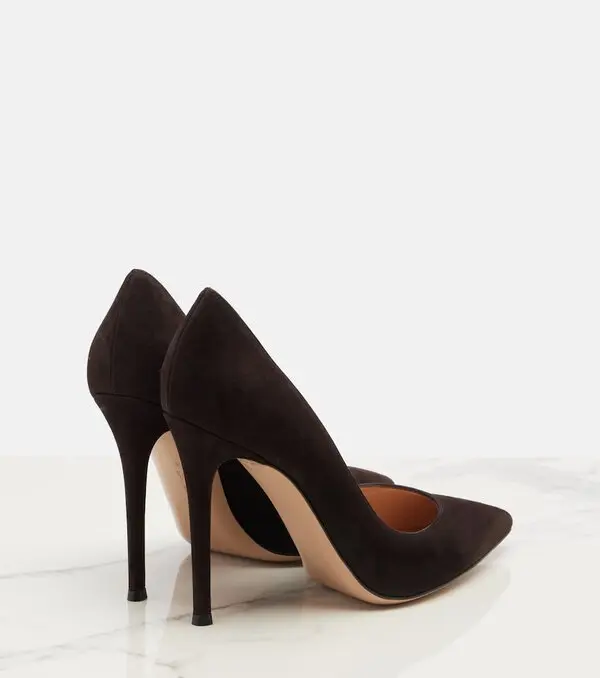 GIANVITO ROSSI Suede Pumps - Brown