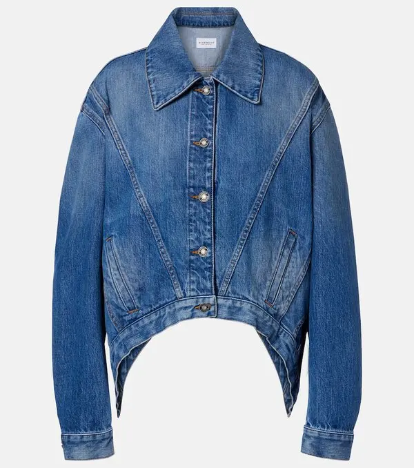 Givenchy Deconstructed Oversized Denim Jacket - Blue