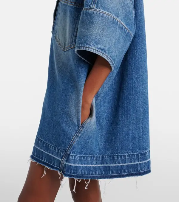 Givenchy Oversized Polo Denim Minidress