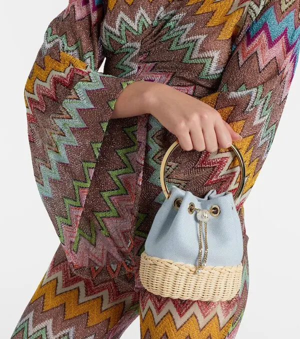 JIMMY CHOO Bon Bon Bucket Bag - Blue