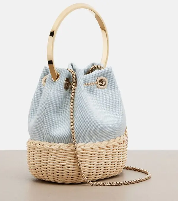 JIMMY CHOO Bon Bon Bucket Bag - Blue