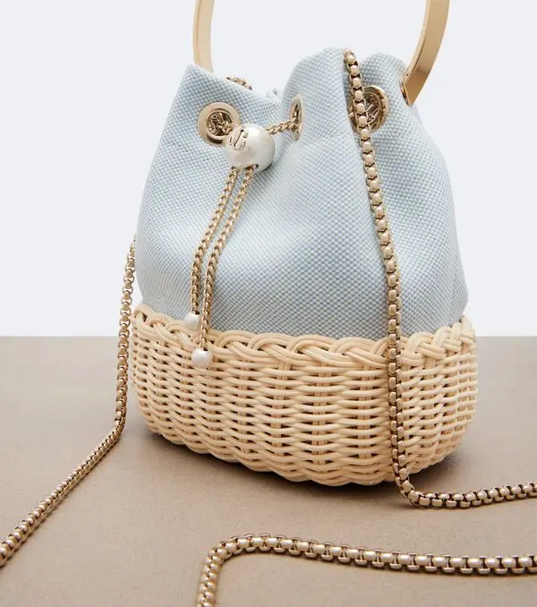 JIMMY CHOO Bon Bon Bucket Bag - Blue