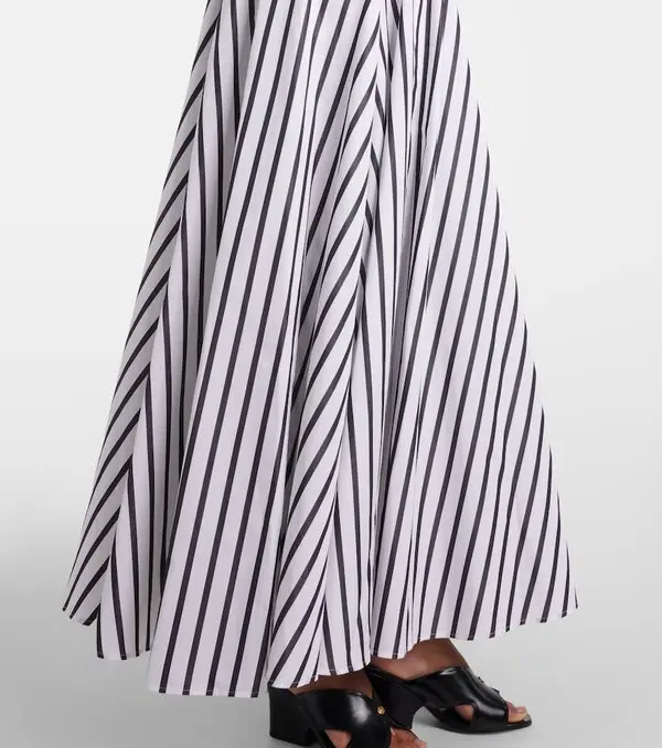 Ralph Lauren Eldred Striped Cotton Shirt Dress - White