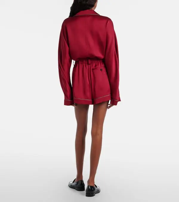 Givenchy Silk Satin Shorts