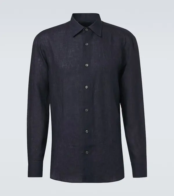 Brioni Linen Shirt - Blue