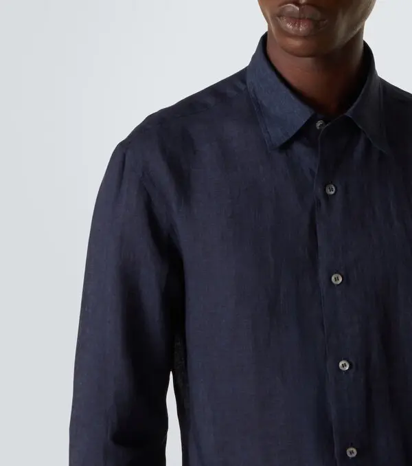 Brioni Linen Shirt - Blue