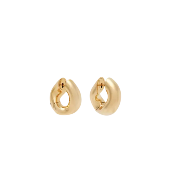 Balenciaga Eisa Hoop Earrings - Gold