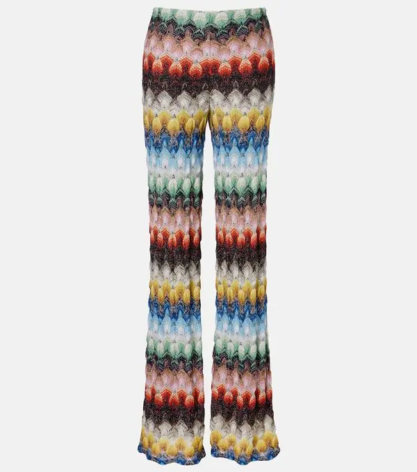 Missoni Lamé Wide-leg Pants - Multicoloured