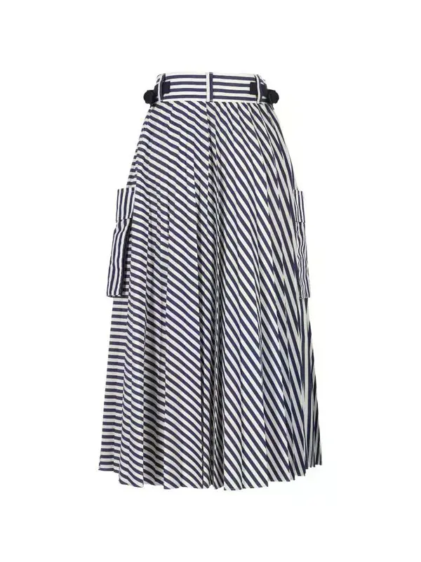 Sacai Stripe-pattern Skirt