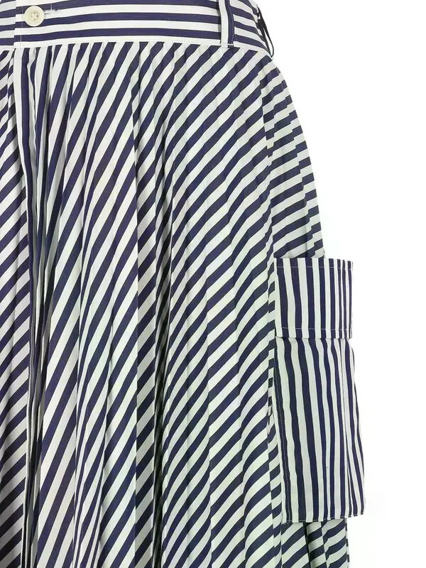 Sacai Stripe-pattern Skirt