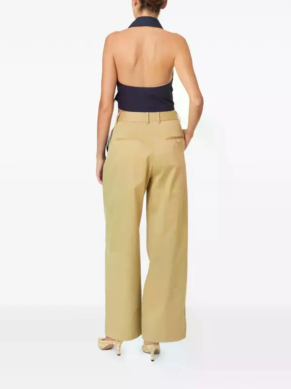 Rosie Assoulin Halter Tie Top - Blue