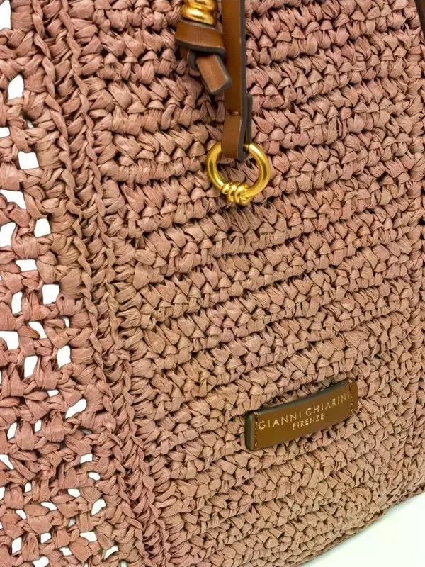 GIANNI CHIARINI Nefeli Crochet Shopper Bag