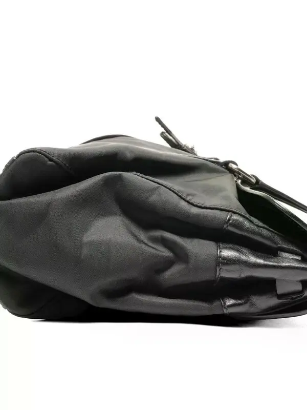 Prada 2000s Buckle Nylon Shoulder Bag