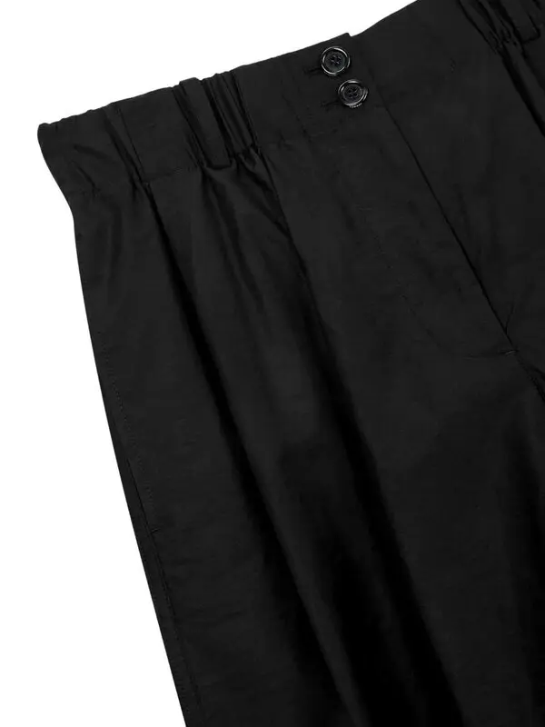 STUDIO TOMBOY Relaxed-fit Cotton Shorts - Black